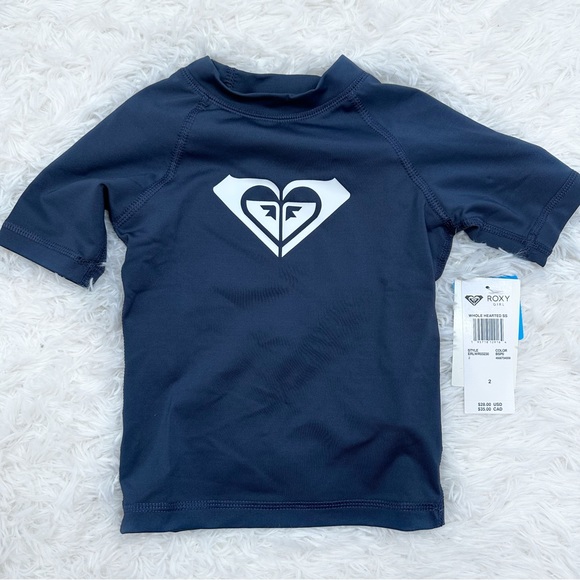 Roxy | Swim | Nwt Roxy Girl Short Sleeve Rash Guard Swim Shirt 2 | Poshmark